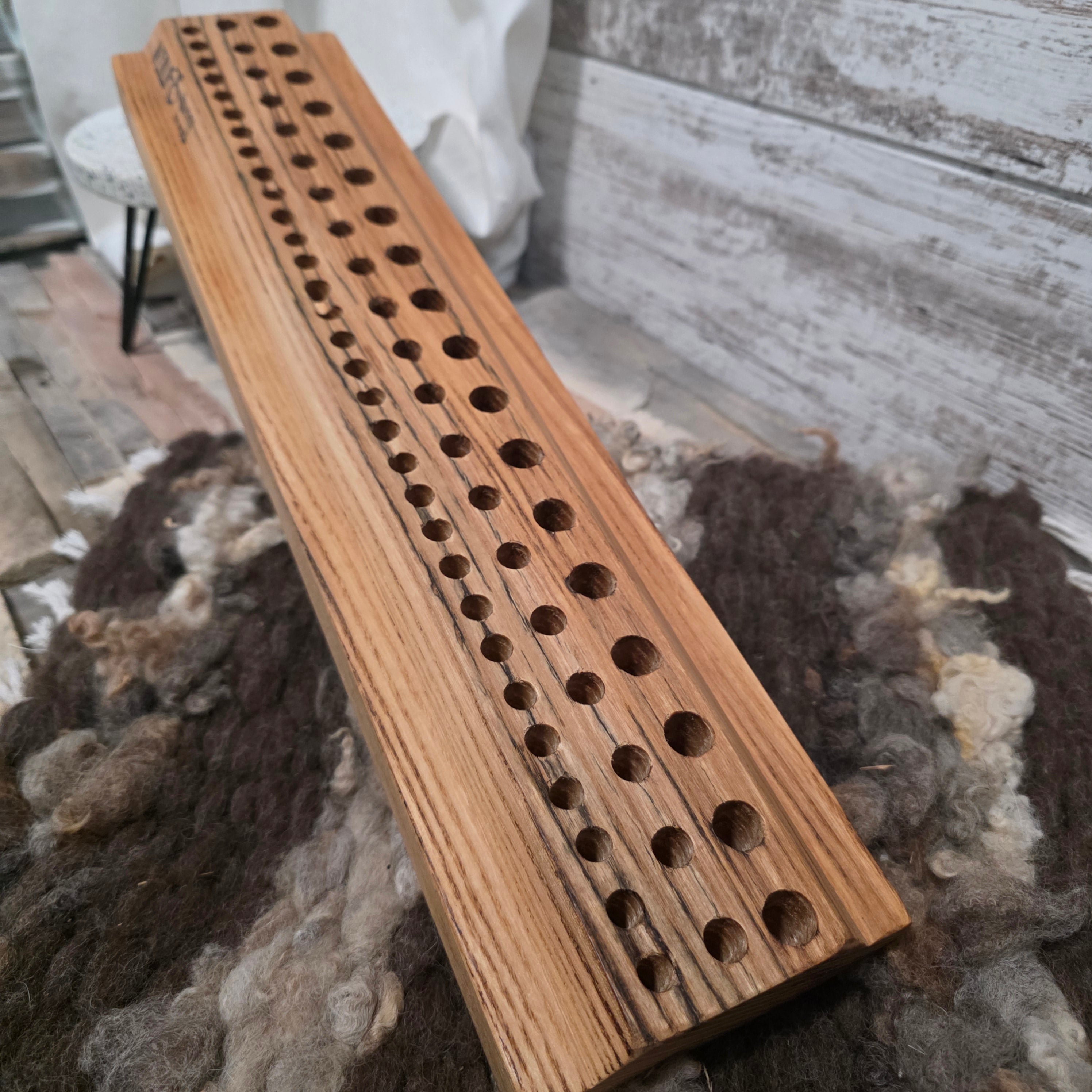 20" Ash Goldilocks Peg Loom Portable Weaving Relaxation Handwove ...