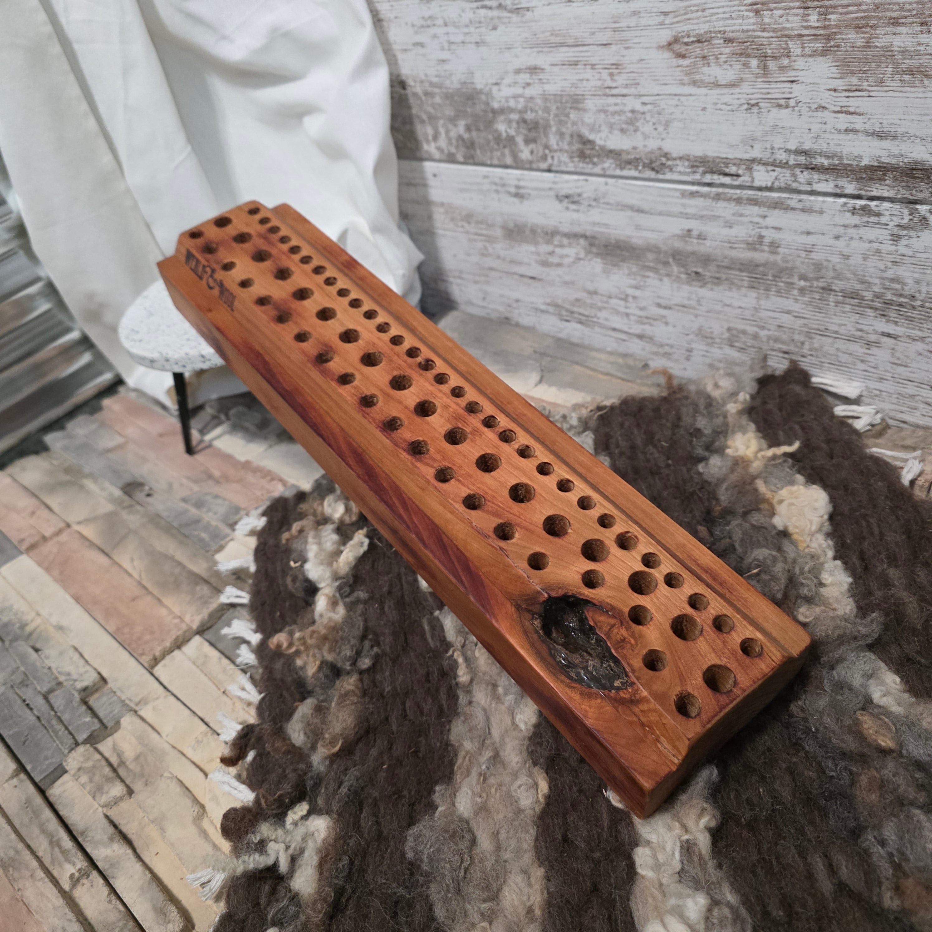 Cherry Goldilocks Peg Loom Portable Weaving Relaxation Handwoven ...